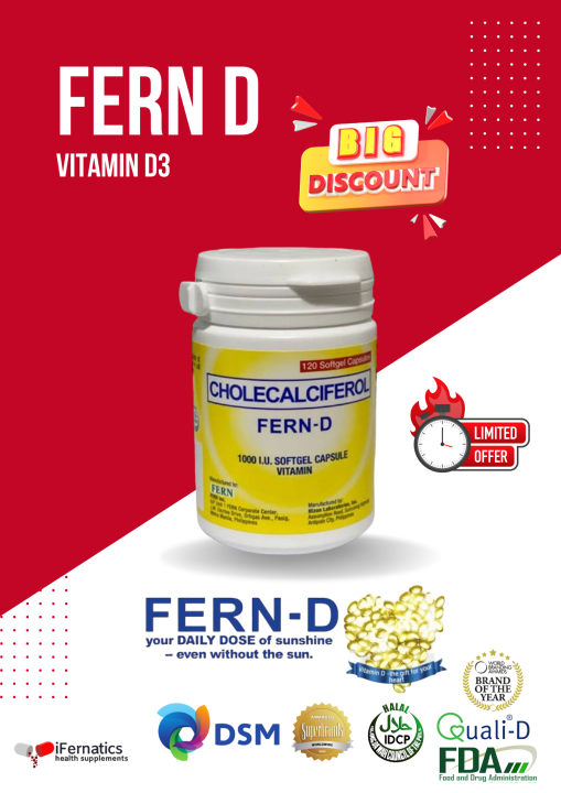FERN D 120’s iFern Original Products Low Price Vitamin D3 | Lazada PH