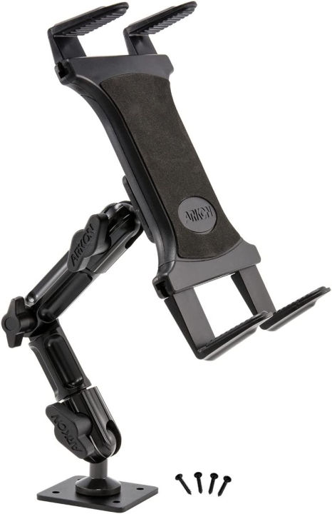 Arkon Heavy-Duty Tablet Holder - Adjustable Arm with Drill Base Mount ...