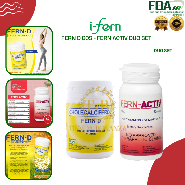 Ifern Fern D 60 Softgels and Fern Activ 60 Capsules | Lazada PH