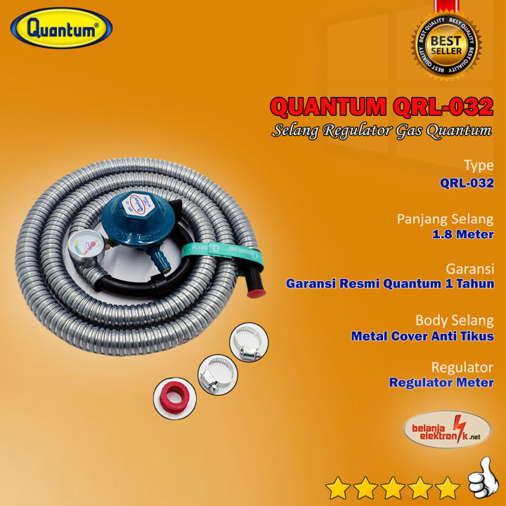 SELANG REGULATOR GAS QUANTUM QRL 032 | Lazada Indonesia