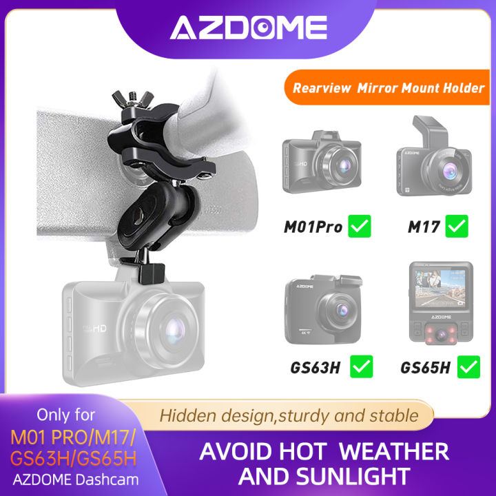360° Rotatable Rearview Mirror Mount for AZDOME M01 Pro/M17/GS63H, Dash ...