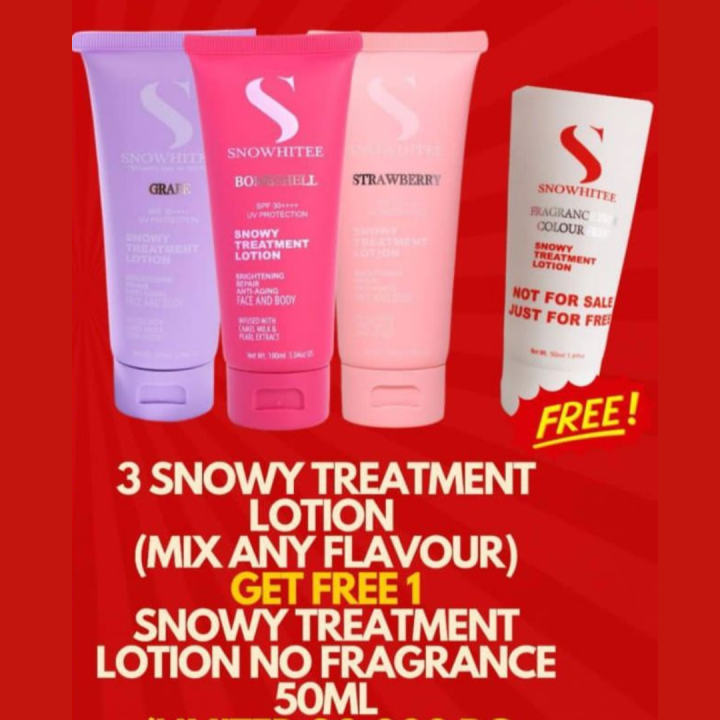 SNOWHITE Treatment Lotion 100ml | Bombshell/ Grape/ Honeydew/ Peach ...