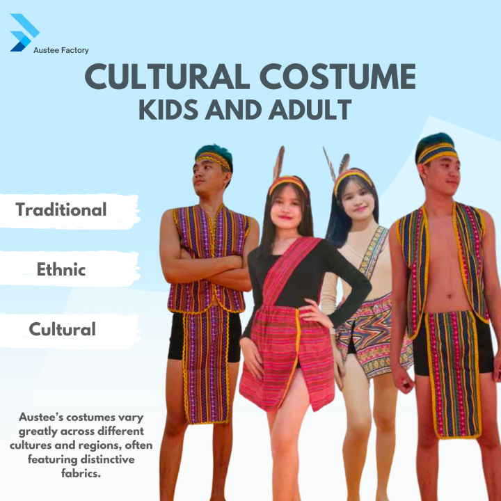 Austee Cultural Costume for Buwan ng Wika Igorot Farmer Muslim Mindanao ...