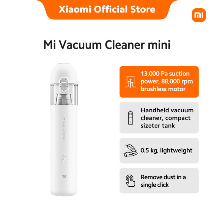 Xiaomi Mi Vacuum Cleaner Mini | Portable, Brushless Motor, One-Click ...