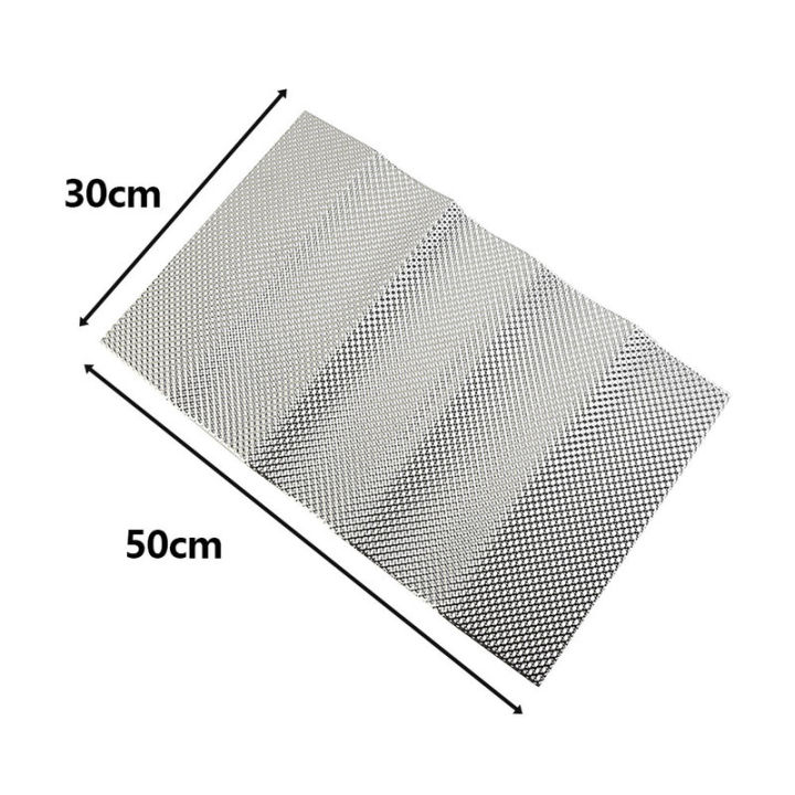 【Upgrade Your Style】 Embossed Aluminum Heat Shield 300mm X 500mm Turbo ...