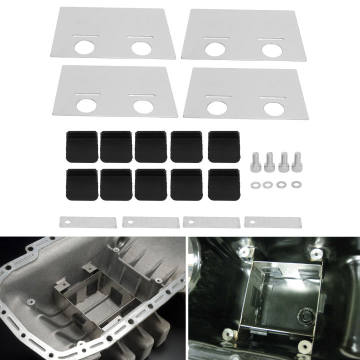 Rubber Flap Long Lifespan Oil Pan Baffle Plate Valve Kit Stainless ...