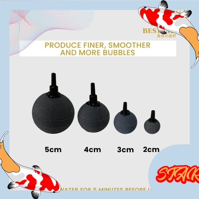 MORI AIR STONE BAKSO 2 CM BATU GELEMBUNG UDARA AQUARIUM KOLAM airstone ...