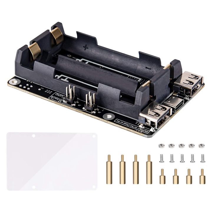 For Raspberry Pi 4 UPS Power Supply Uninterrupted UPS HAT 18 650 Backup ...