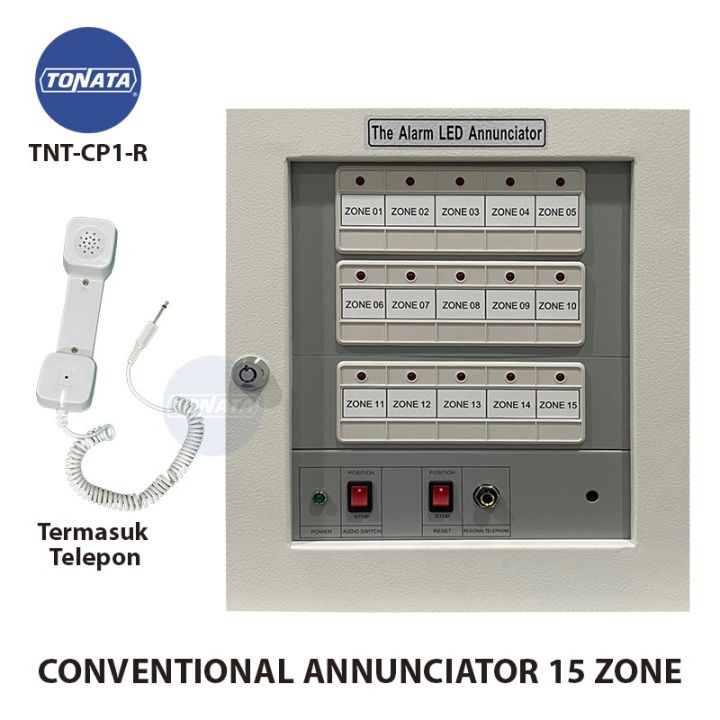 Annunciator Fire Alarm Control Panel 15 Zone Tonata / MCFA Notifier ...