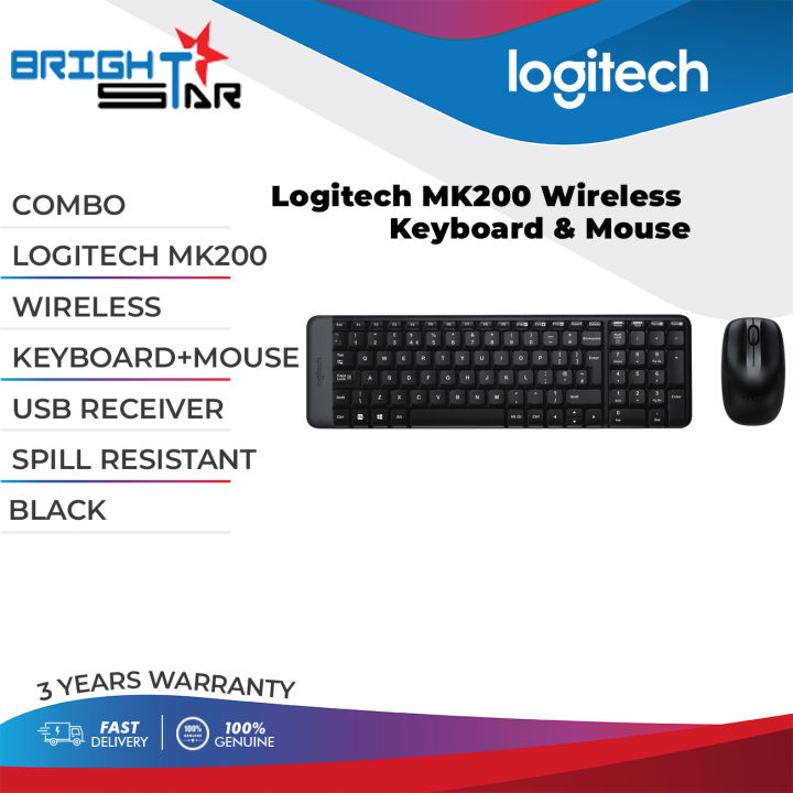 Logitech Mk220 Wireless Keyboard And Mouse Combo Lazada