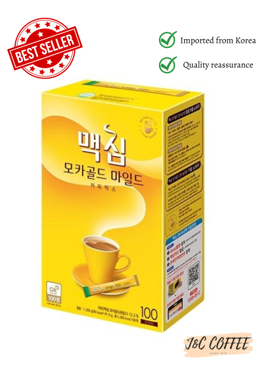 Korea MAXIM - Mocha Gold Instant Mild Coffee Mix (3 in 1) [100 sachets ...