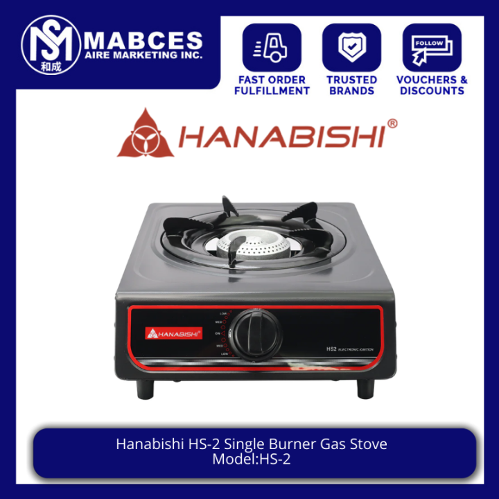 Hanabishi HS-2 Single Burner Gas Stove | Lazada PH