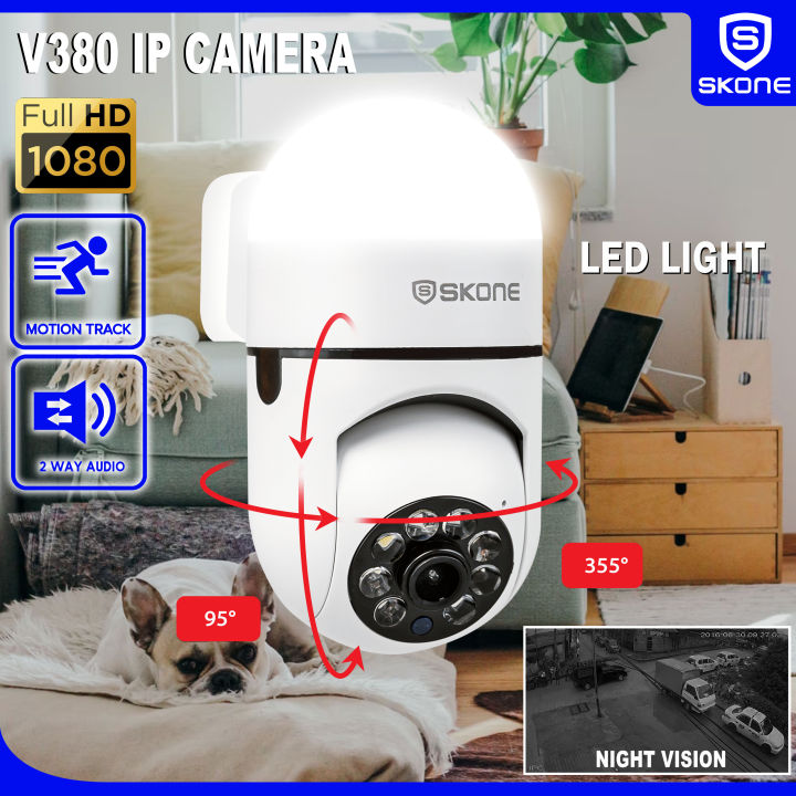 V380 Pro Z1 CCTV Bulb IP Camera Security CCTV Night Vision 360 Degree ...