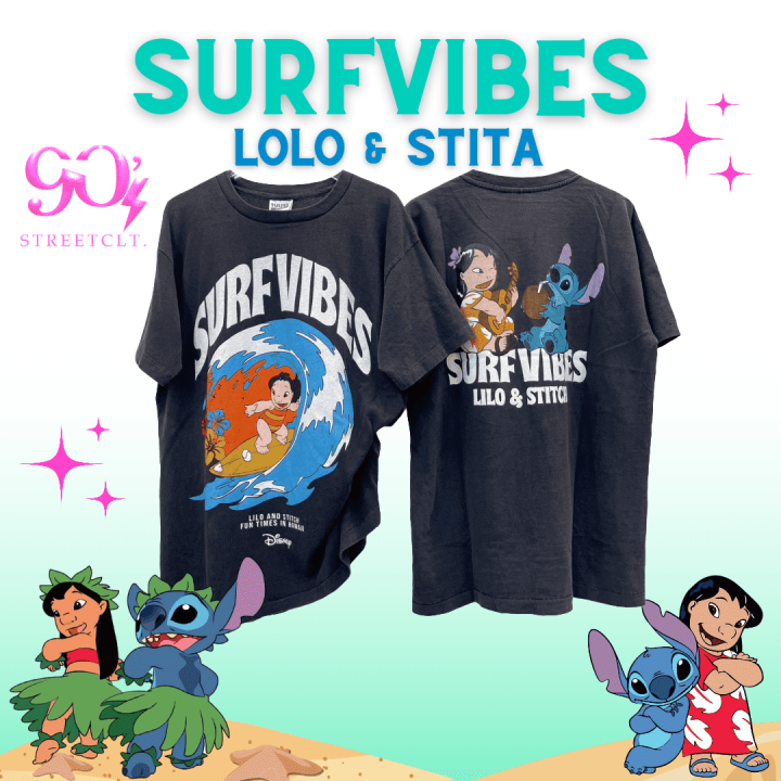 NEW !!! LILO & STITCH SURF VIBES T-SHIRT | Lazada.co.th