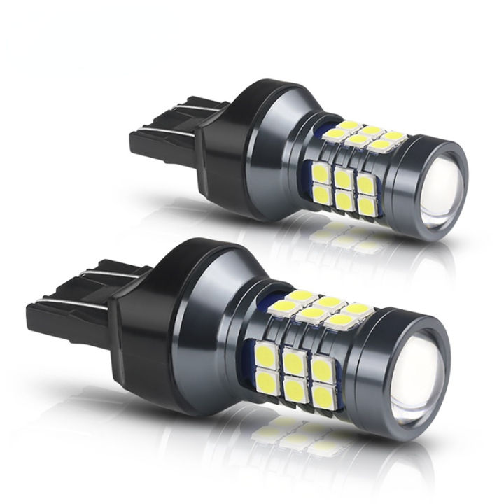 1Pair T20 LED 7440 WY21W W21W Led Bulbs 7443 W21/5W Led T20 Super ...