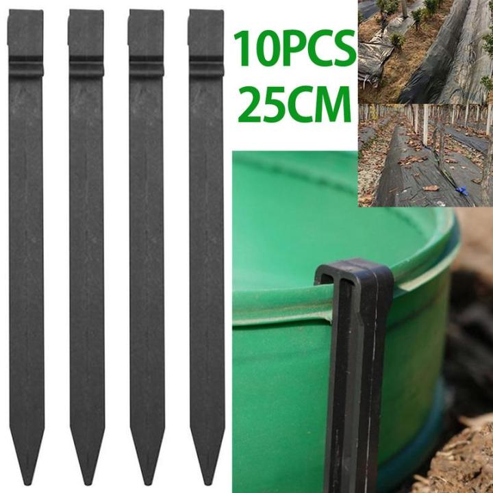 10Pcs Garden Landscape Edging Stake 10" Plastic Lawn Edging Stake ...