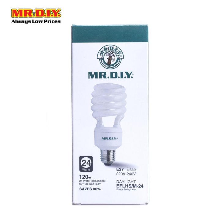 MR.DIY 24W Energy Saving Daylight Spiral Lightbulb | Lazada