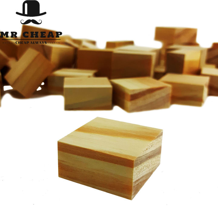 (24Pcs) Pine Wood Block 30mm x 30mm x 15mm (6051) | Lazada