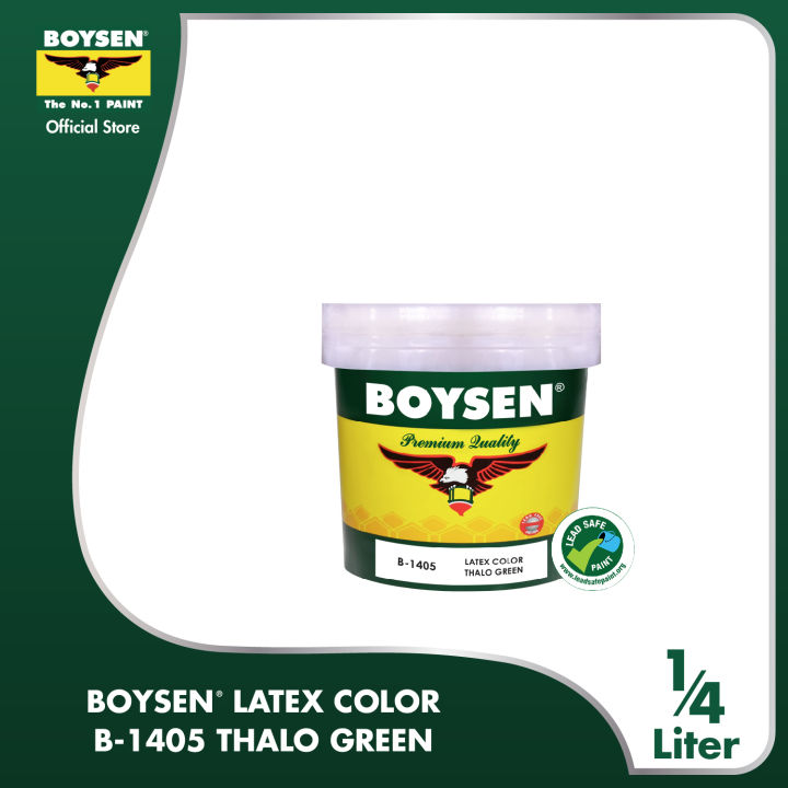 BOYSEN Latex Color Thalo Green B1405-1/4L | Lazada PH