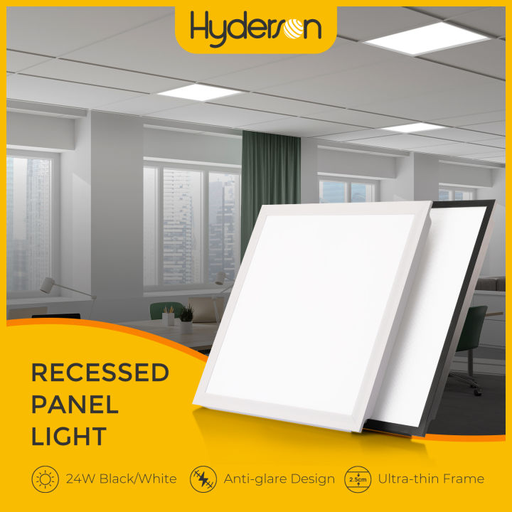 Hyderson Recessed Panel Light 24W 6500K LED Recessed Ceiling Downlight ...