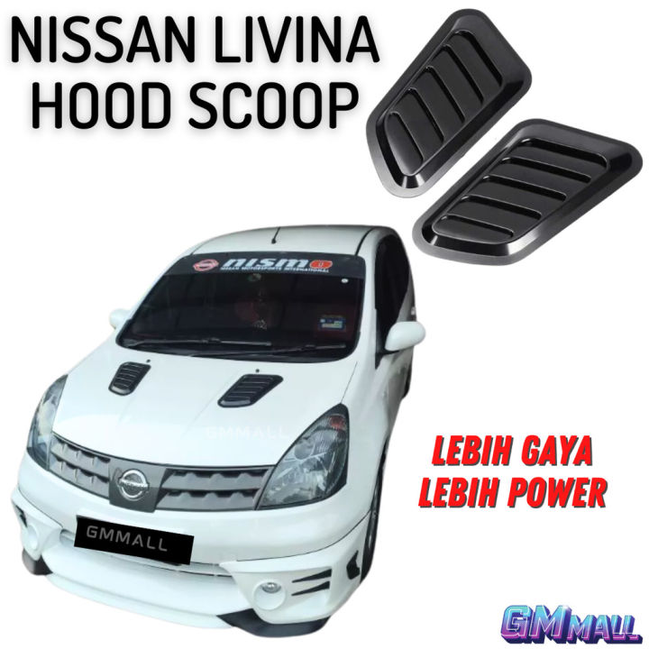 NISSAN GRAND LIVINA Turbo Air Flow Intake Hood Scoop Vent Bonnet Cover ...