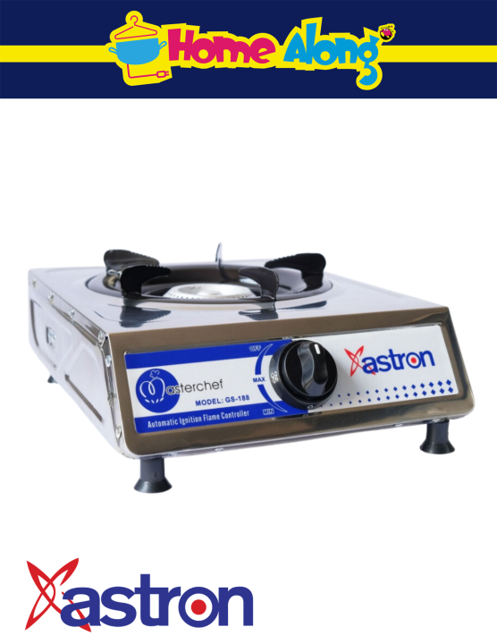 Astron GS-188 Heavy Duty Single Burner Gas Stove Stainless Body | Lazada PH