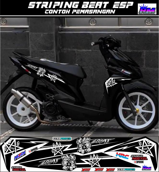striping variasi beat esp concep medusa/stripin medusa | Lazada Indonesia