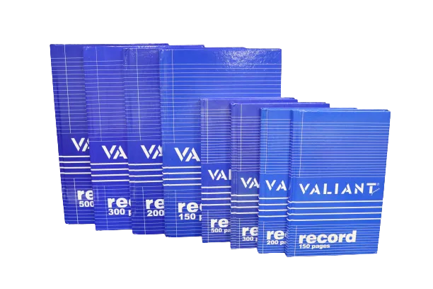 High Quality Paper Material Valiant Record Book (150/200/300/500 pages ...