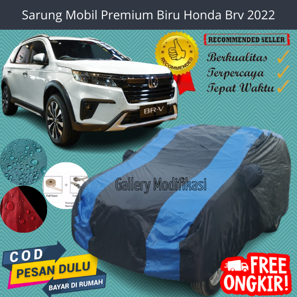 Sarung Mobil Premium Kombinasi Biru Hitam BRV 2022 | Lazada Indonesia