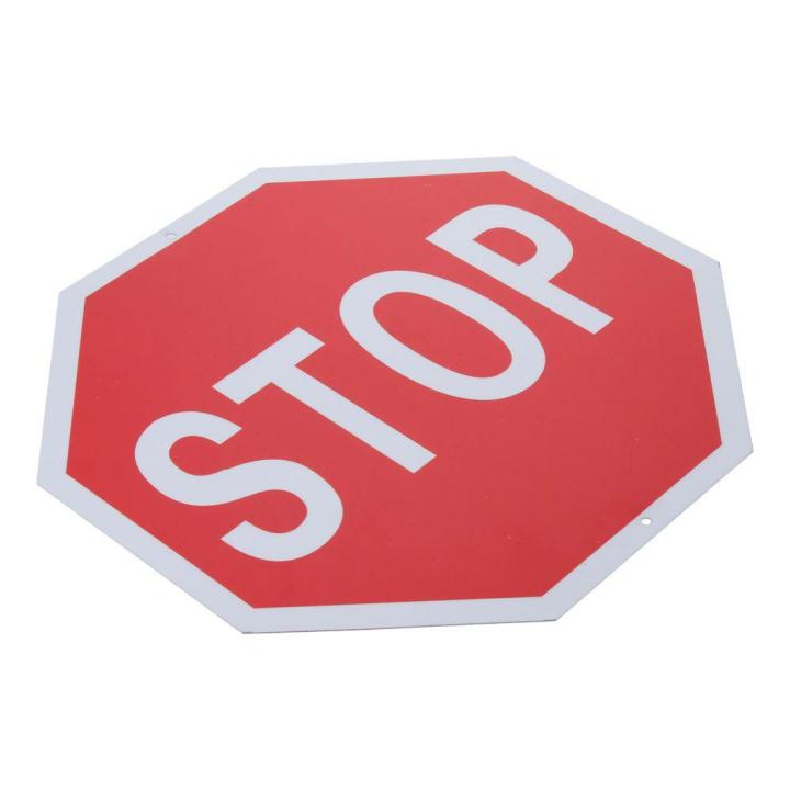 EPAFLY Octagon Stop Sign 12" x 12"/30 x 30cm Rust Free Sign Portable ...