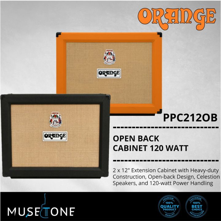 ORANGE PPC212-OB Open Back 120watt 2x12 Open-back Speaker Cabinet 16 ...