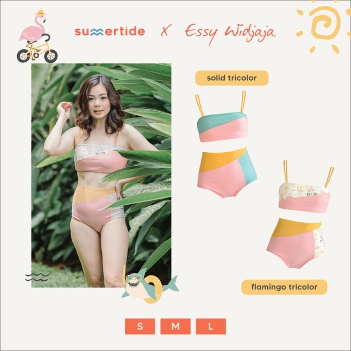 Summertide x Essy Widjaja Essy Women's Color-Block Bikini | Lazada Indonesia