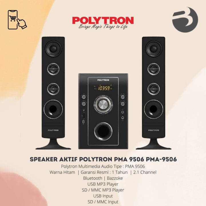 SPEAKER AKTIF POLYTRON PMA 9526 | Lazada Indonesia