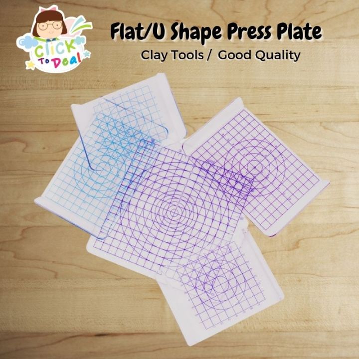 Clay shaping U Shape Acrylic Press Board with Scale | Akrilik Papan ...