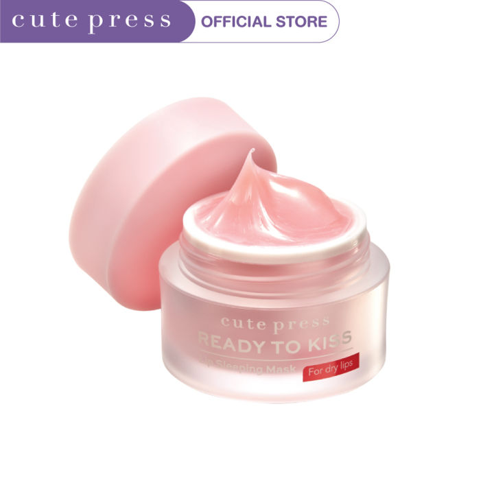 CUTE PRESS READY TO KISS LIP SLEEPING MASK 15 g (สลีปปิ้งมาสก์ปาก สูตร ...