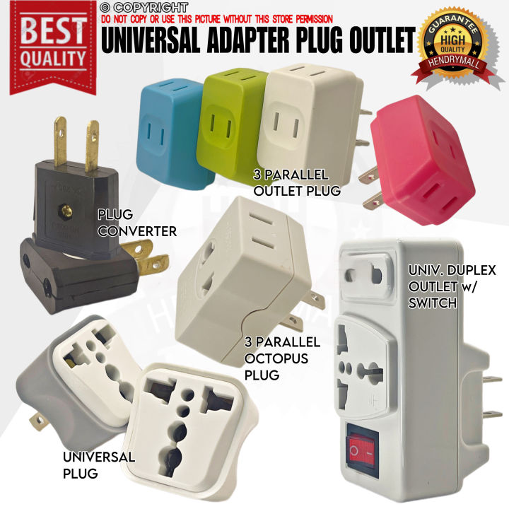 UNIVERSAL UNIVERSAL ADAPTER OUTLET AND PLUG CONVERTER OUTLET PLUG ...