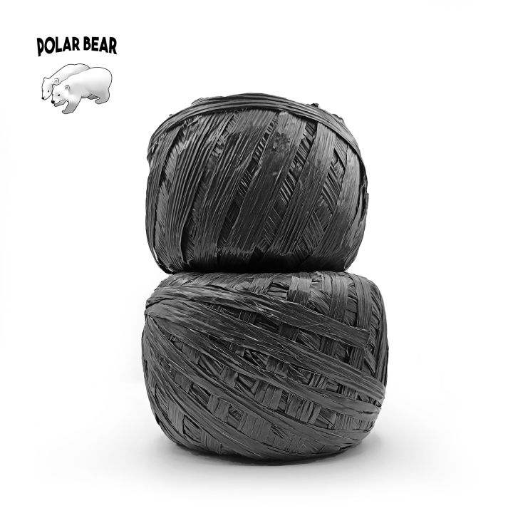 Polar Bear Black Plastic Straw Rope - Reusable Twine (400g and 1kg ...