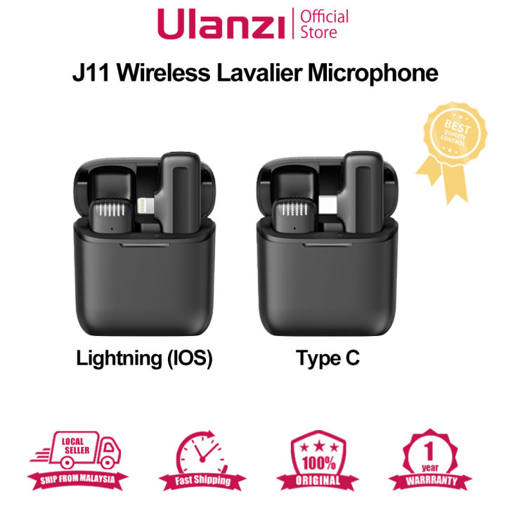 Ulanzi J11 I@S Type C Jack Wireless Lavalier Microphone System | Lazada