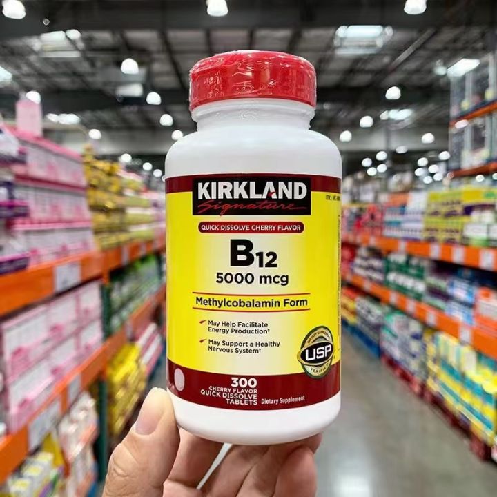 In Stock US Kirkland B12 5000mcg sublingual vitamin B12 tablets 300 ...