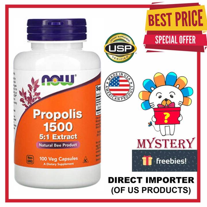 Now Propolis 1500 5:1 Extract 100 Veg Capsules | Lazada PH