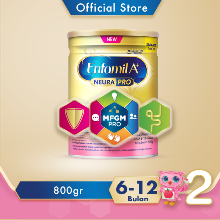 Enfamil A+ 2 Susu Formula Bayi 6-12 Bulan Plain 800gr | Lazada Indonesia