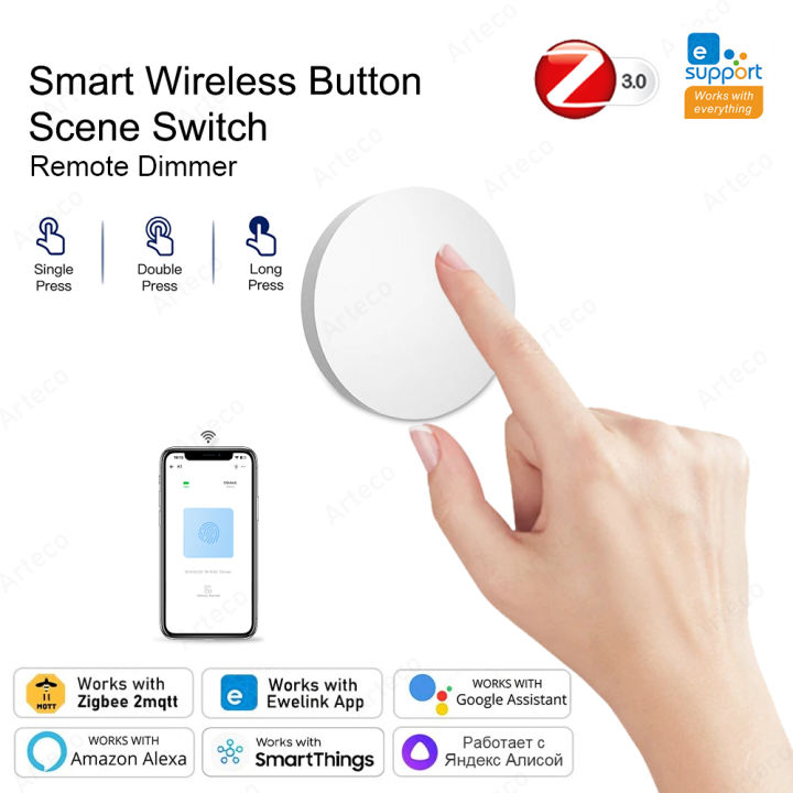Zigbee Button Smart Wireless Remote Control Scene Battery Powered ...