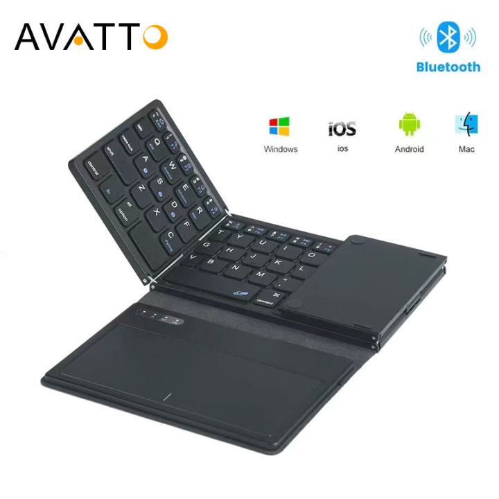 AVATTO Portable Bluetooth Keyboard Wireless foldable folding Keyboards ... AVATTO Portable Bluetooth Keyboard Wireless foldable folding Keyboards ...