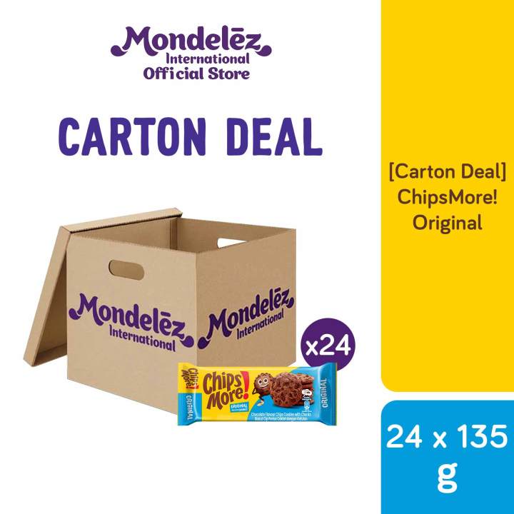 [Carton Deal] ChipsMore! Regular Chocolate Cookie [Original/ Double ...
