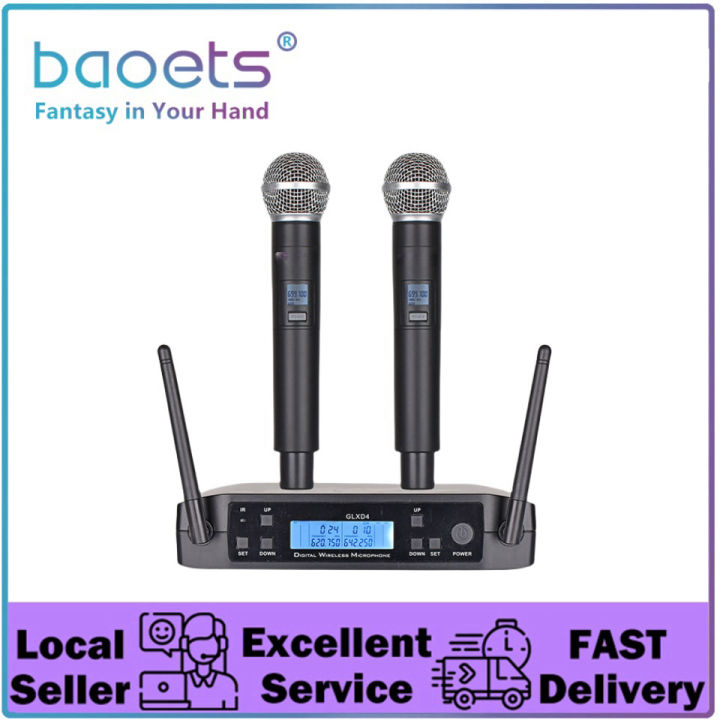 UHF wireless mic for karaoke with 200 frequencies wireless microphone ...