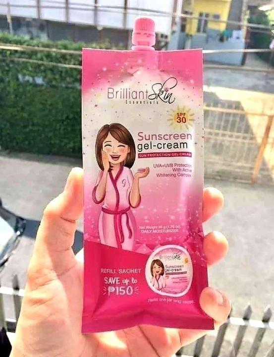 Brilliant Skin Sunblock Cream Sunscreen Gel Cream in Sachet SPF30 50g Waterproof Sunscreen Gel Cream Uva Uvb Protection Cream Moisturizing Sunscreen For Normal Skin Lazada Lazada PH