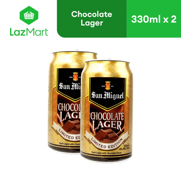 San Miguel Chocolate Lager Can 330ml - Pack of 2 | Lazada PH