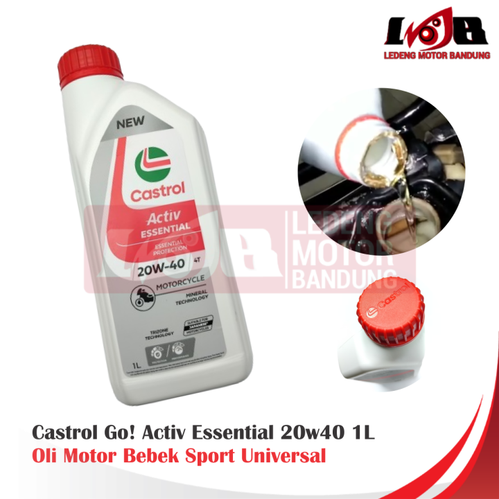 Castrol GO 4T 20w40 1L Oli Motor Sport Honda Yamaha Suzuki Kawasaki ...