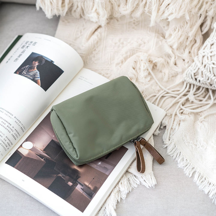 Ins cosmetic bag small portable female mini cosmetic bag small travel ...