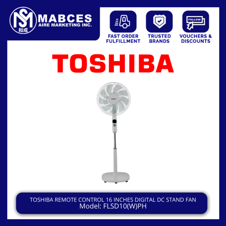 Toshiba Remote Control 16 Inches Digital DC Stand Fan FLSD10(W)PH ...